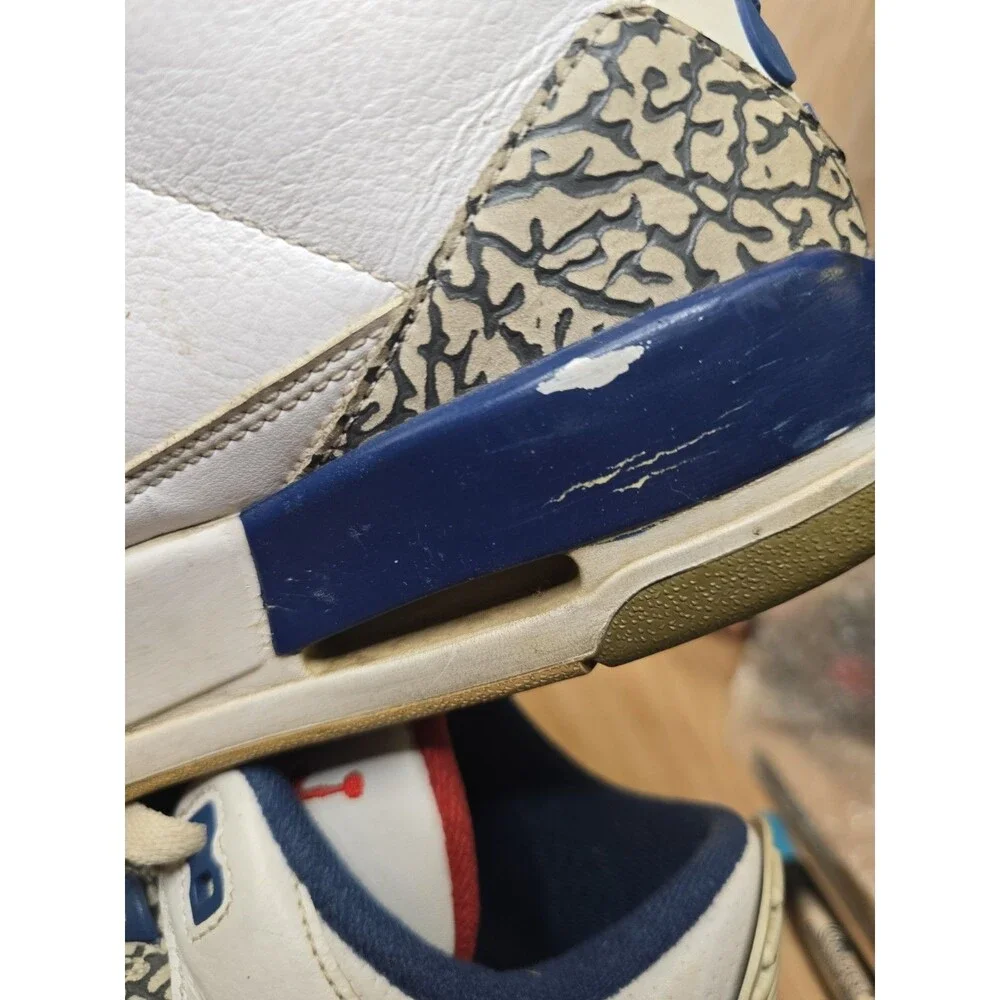 Jordan | Shoes | Jordan 3 Retro White And True Blue Mens Basketball ...